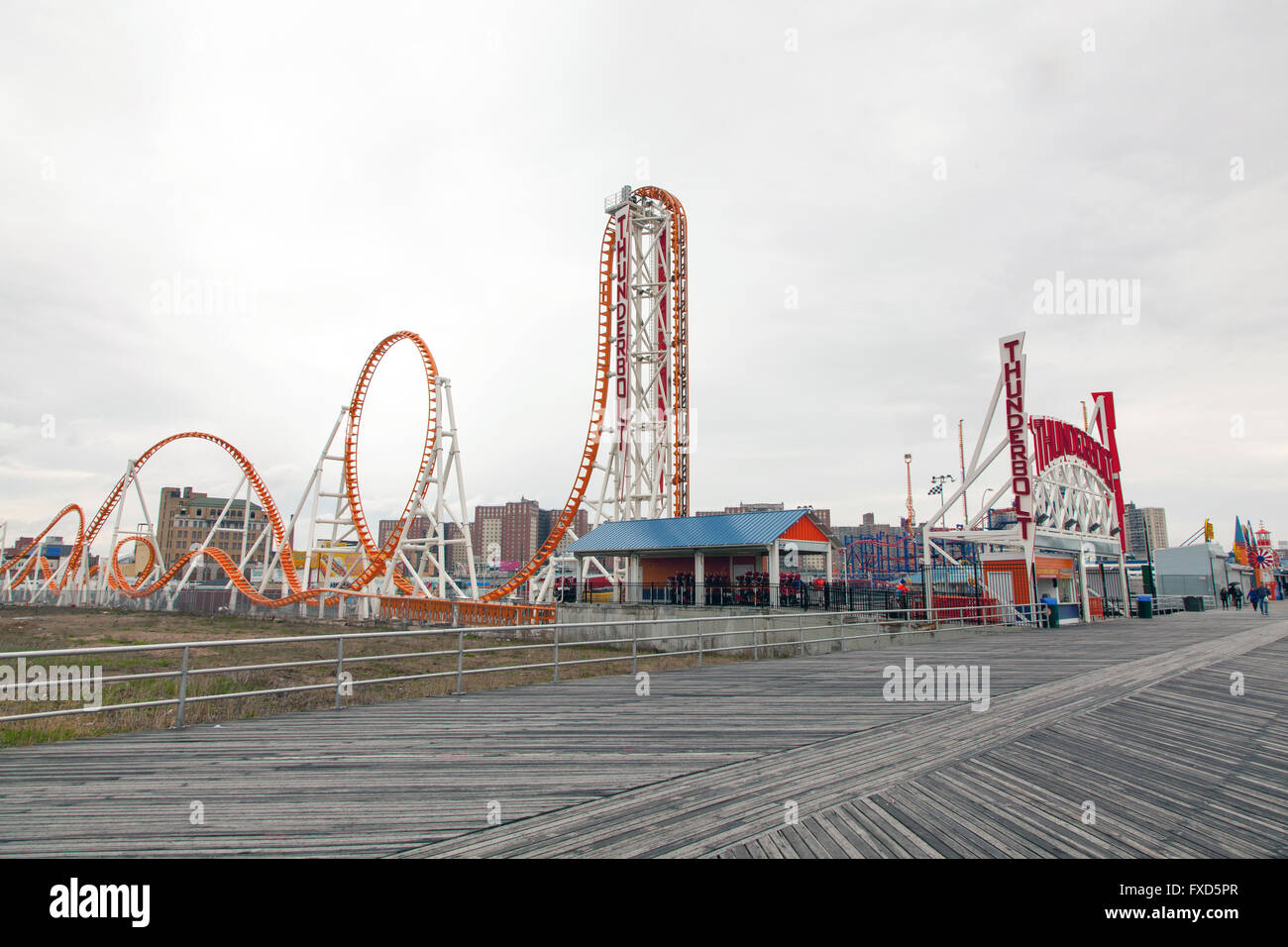 Thunderbolt rollercoaster, Coney Island, Brooklyn, New York City ...