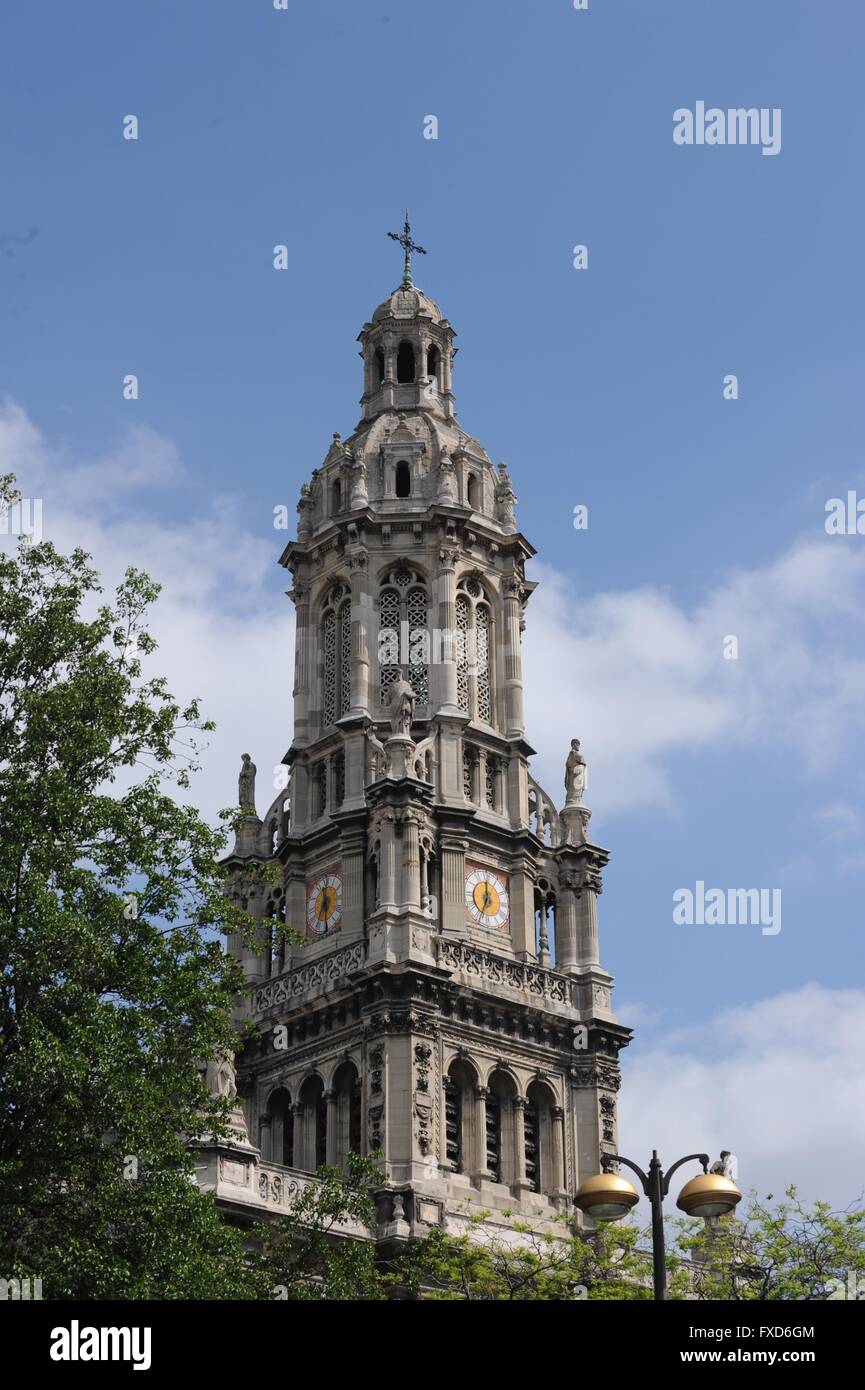 Church Clock Tower Stock Photo - Alamy