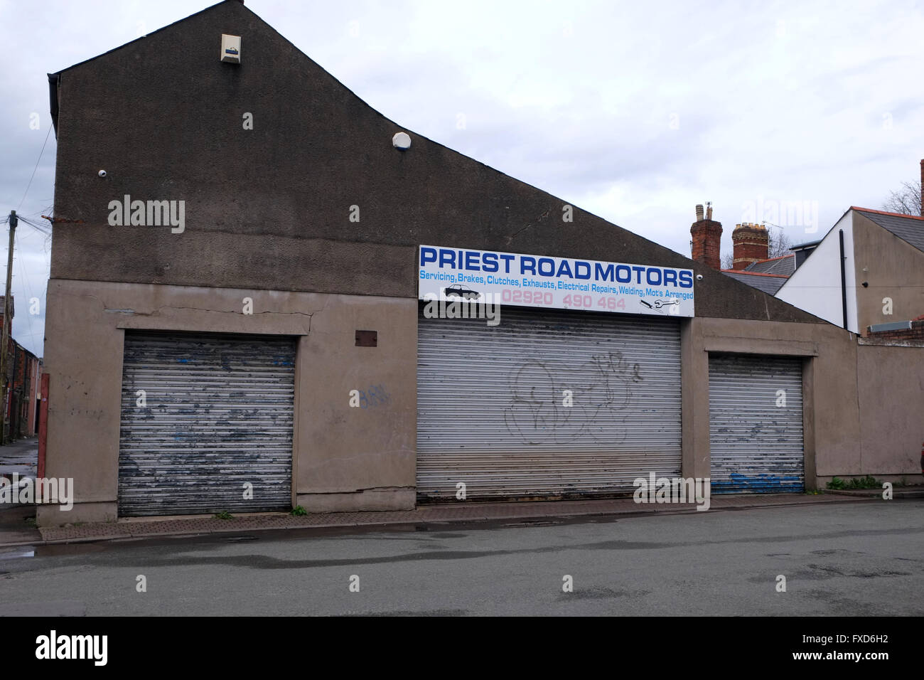 Small garage business in the suburbs of Cardiff which repairs cars and ...