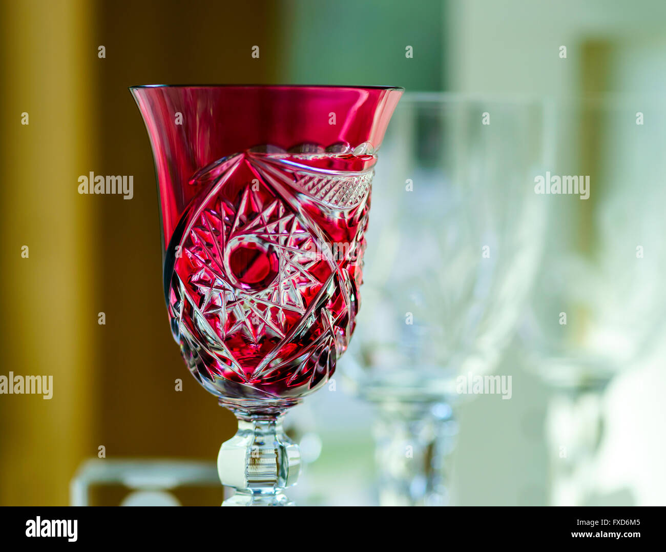 Beautiful home decorative elements produced from crystal glass Stock ...