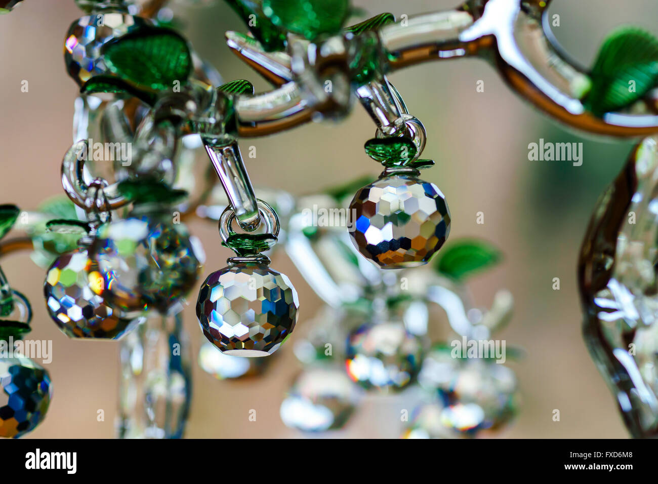 Beautiful home decorative elements produced from crystal glass Stock ...