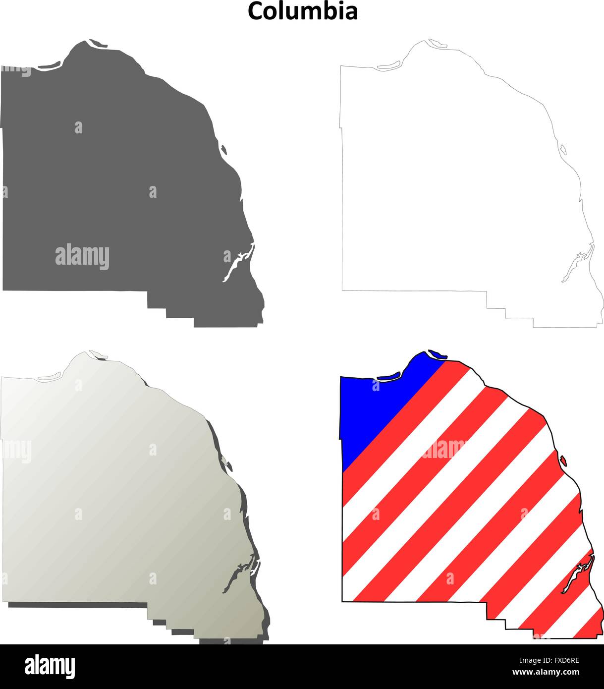Columbia county Stock Vector Images - Alamy