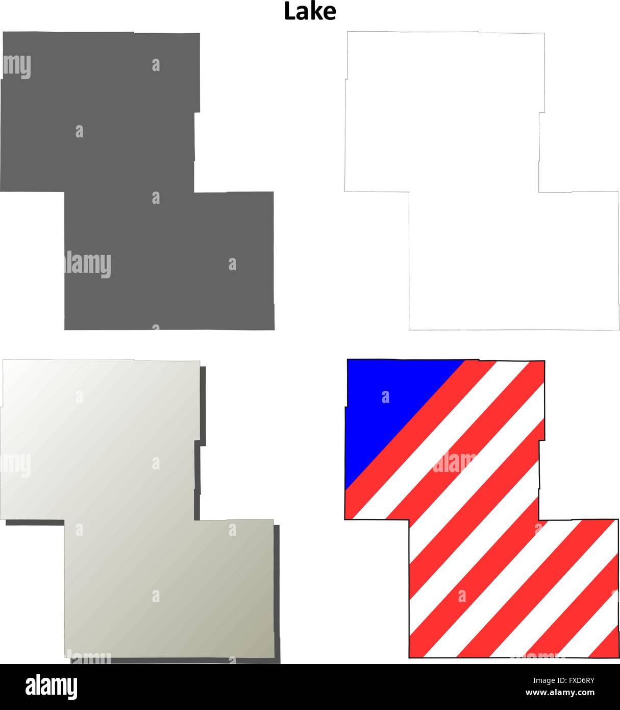 Lakeview map hi-res stock photography and images - Alamy