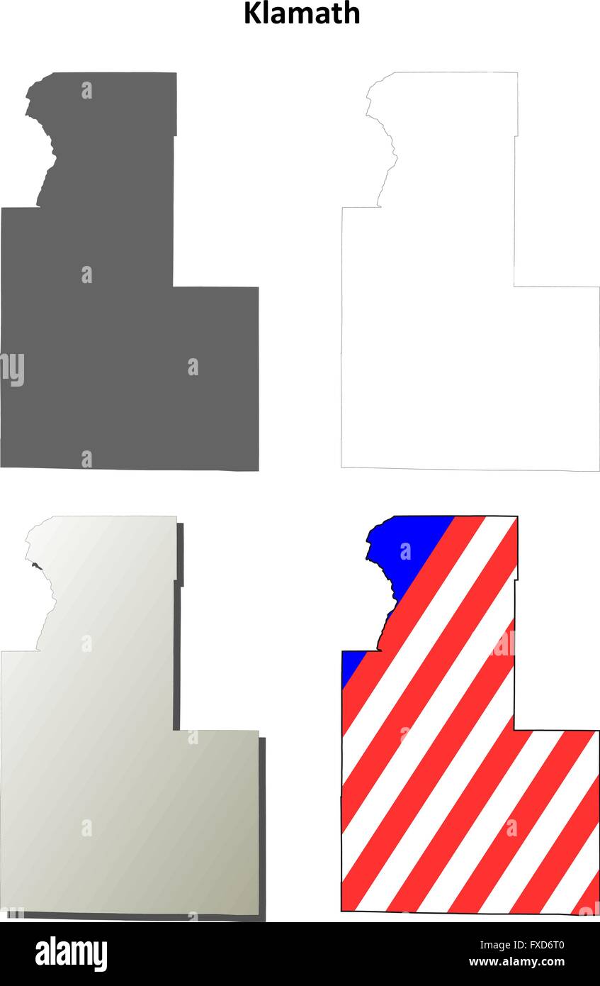 Klamath falls map Stock Vector Images - Alamy