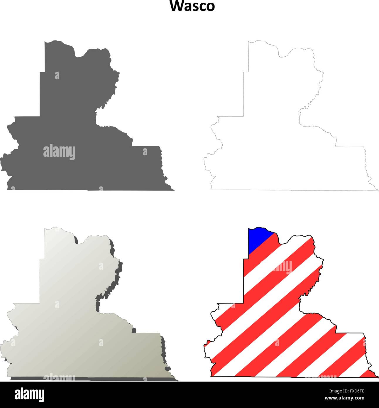Map of wasco hi-res stock photography and images - Alamy