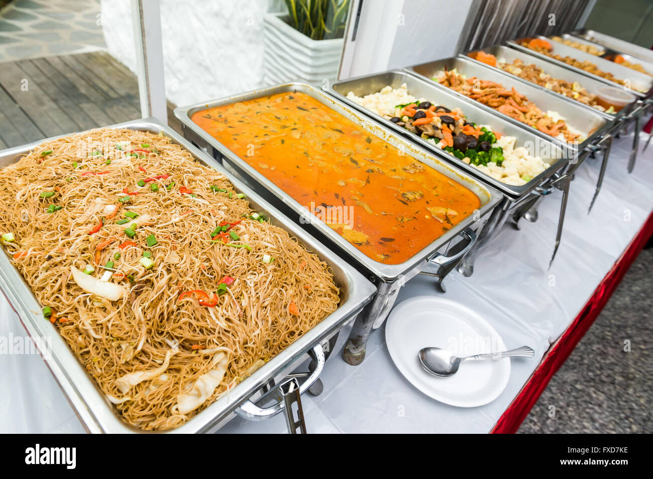 Delicious Chinese style buffet spread of Asian cuisine Stock Photo - Alamy