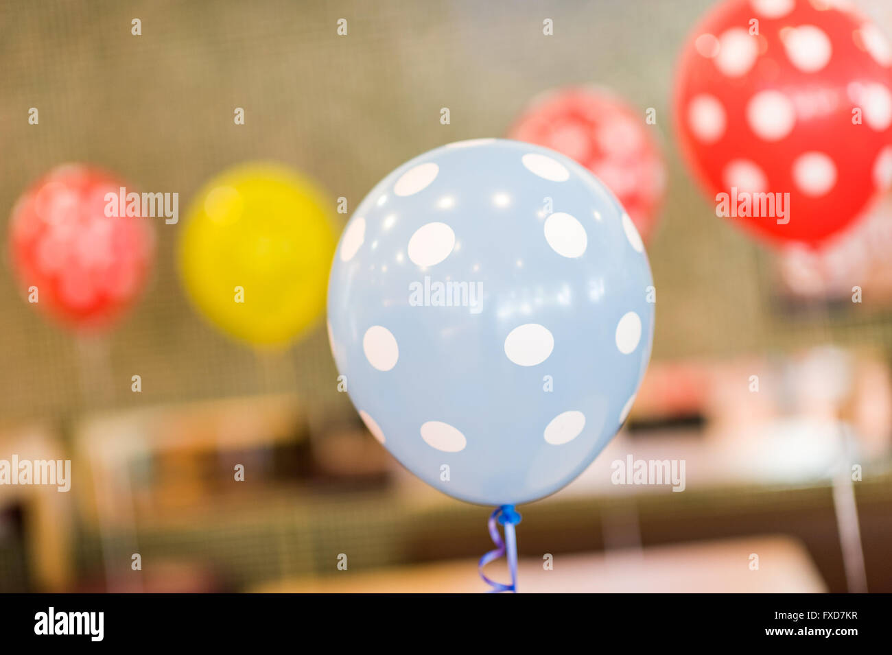 Colourful balloons for decorations at birthday parties and celebrations ...