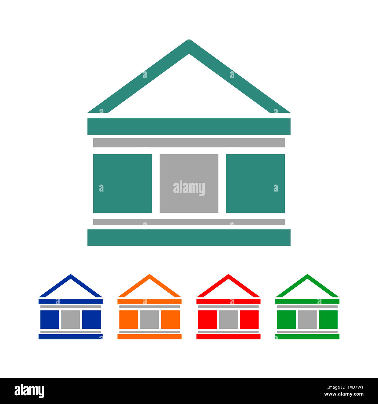 Law House Icon Stock Photo - Alamy