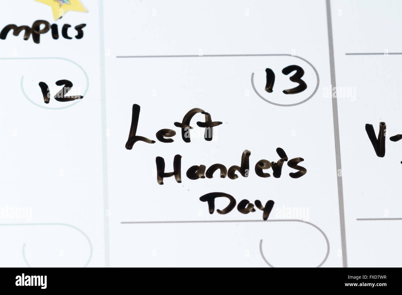 International left handers day hi-res stock photography and images - Alamy