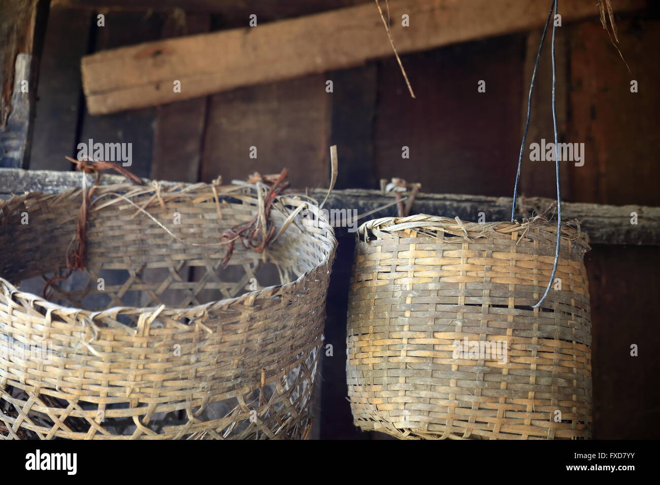 Rope baskets hi-res stock photography and images - Alamy