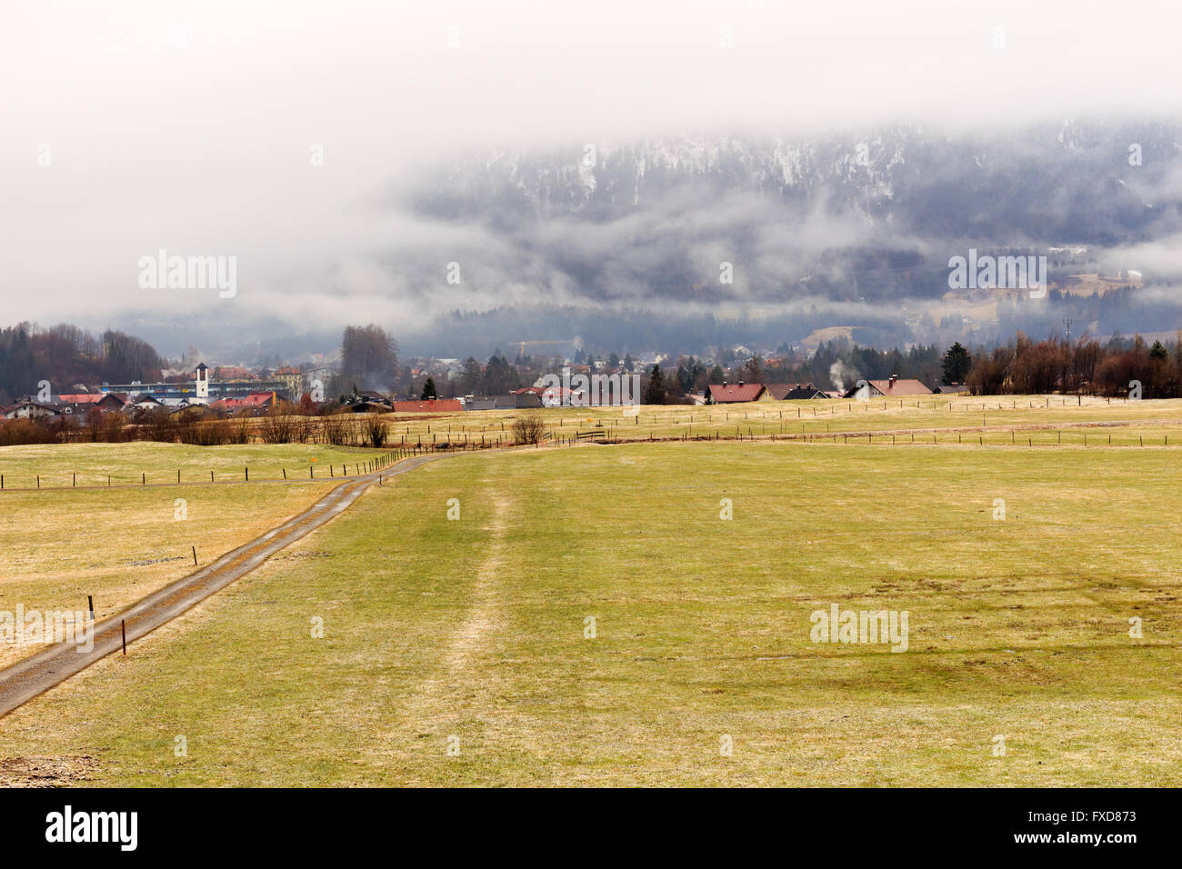 Town in the alps hi-res stock photography and images - Alamy