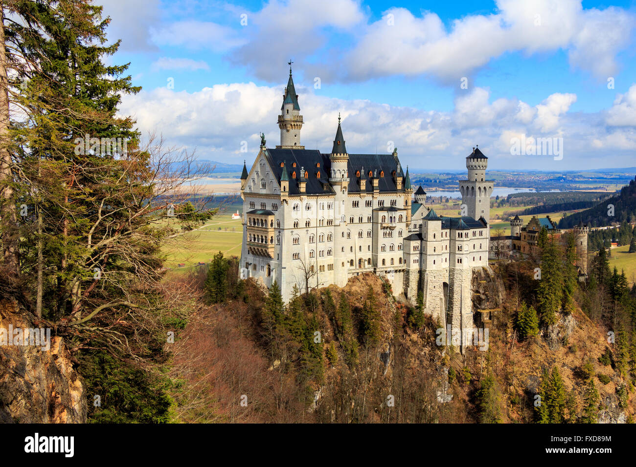 Neuschwanstein castle snow hi-res stock photography and images - Alamy