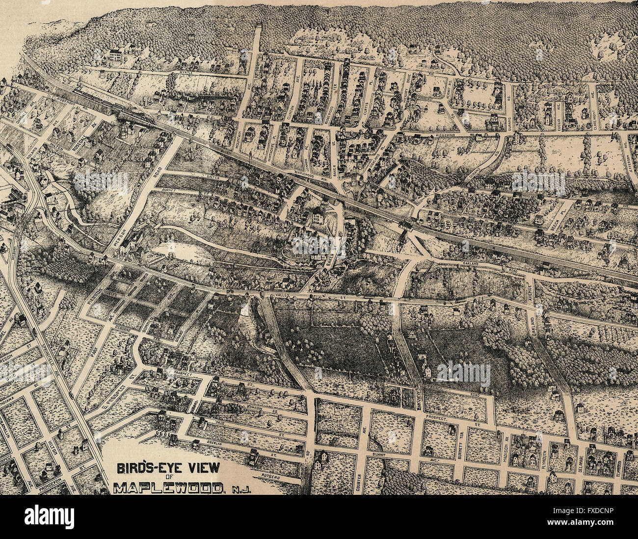 Old Map Of Maplewood Nj Maplewood, New Jersey Trails & Trail Maps