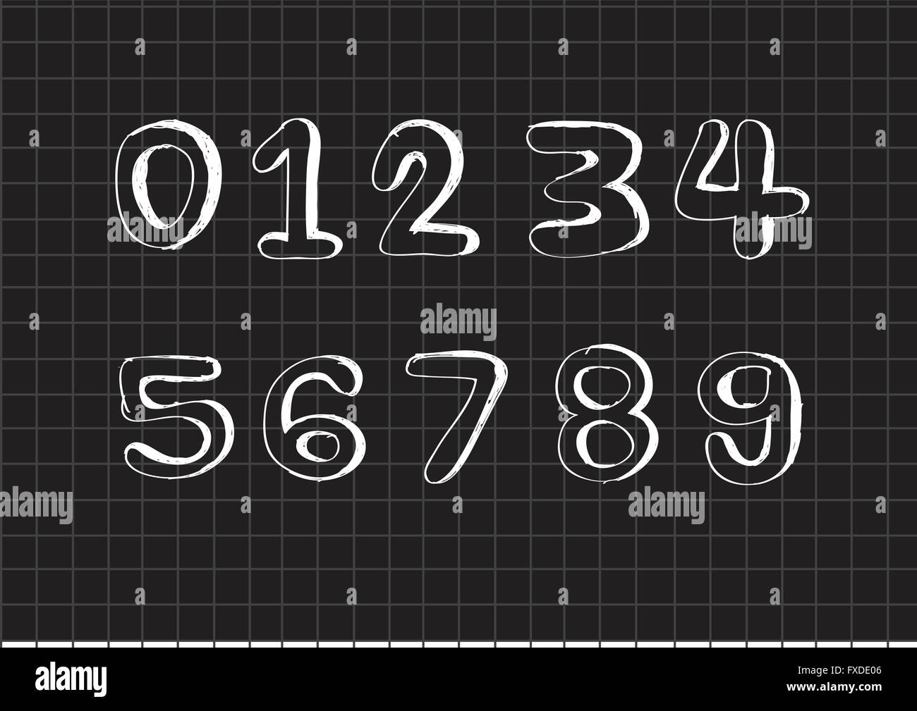 sketch numbers and mathematics symbols Stock Vector Image & Art - Alamy