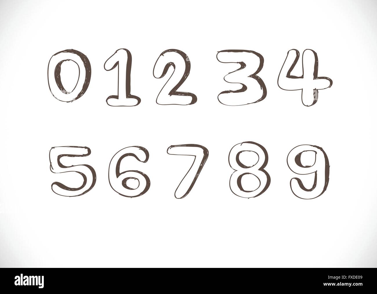 sketch numbers and mathematics symbols Stock Vector Image & Art - Alamy