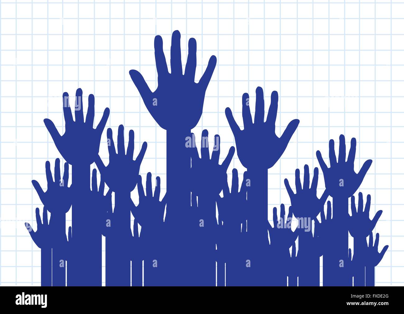 colorful silhouette hands background design Stock Vector Image & Art ...