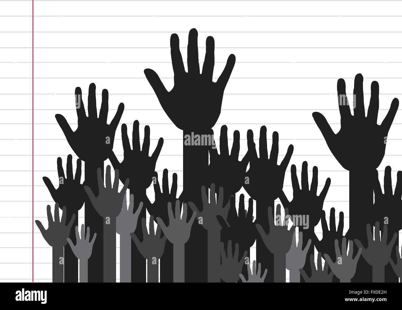 colorful silhouette hands background design Stock Vector Image & Art ...