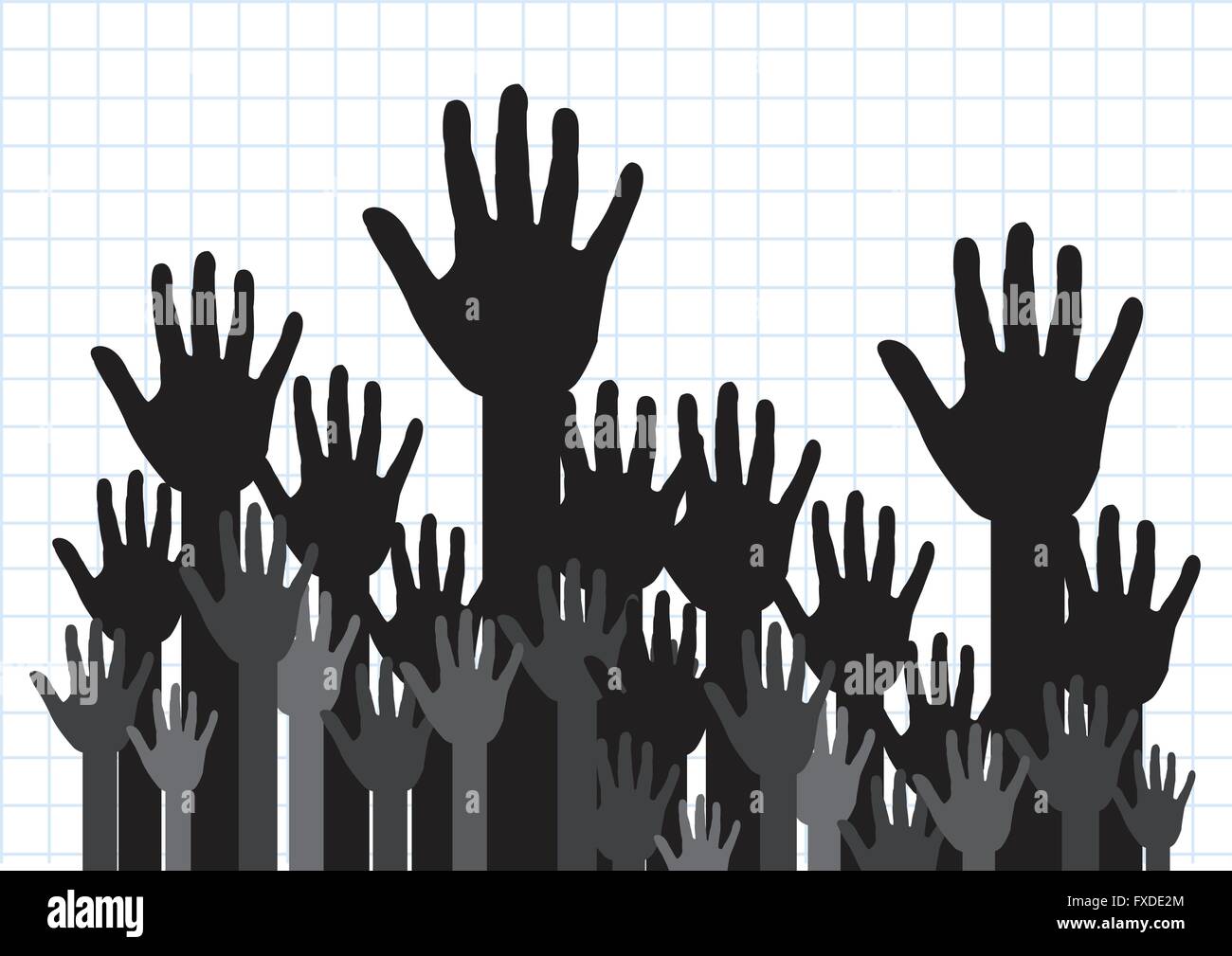 colorful silhouette hands background design Stock Vector Image & Art ...