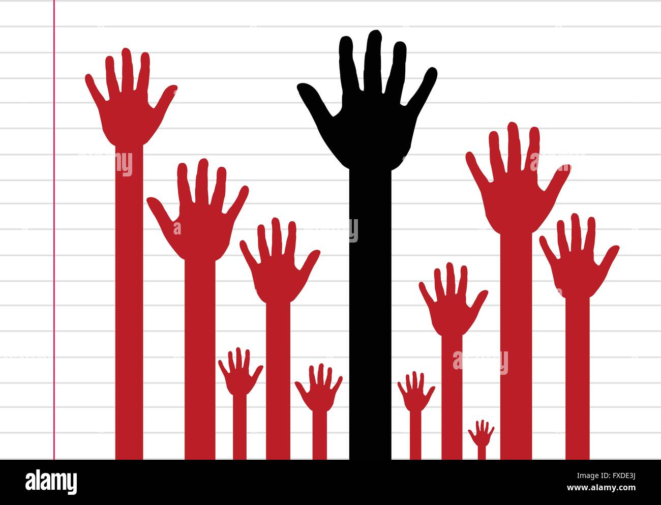 colorful silhouette hands background design Stock Vector Image & Art ...