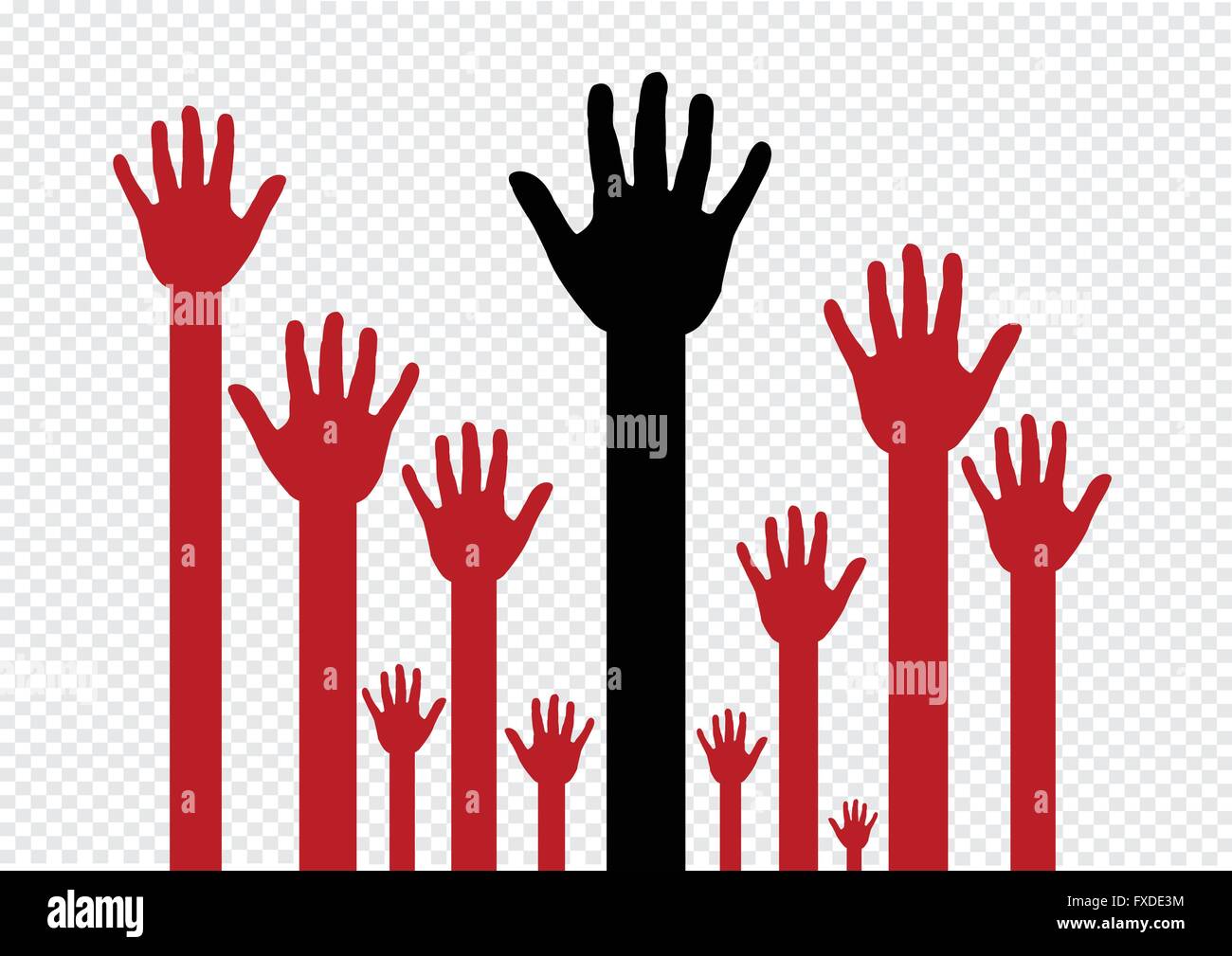 colorful silhouette hands background design Stock Vector Image & Art ...
