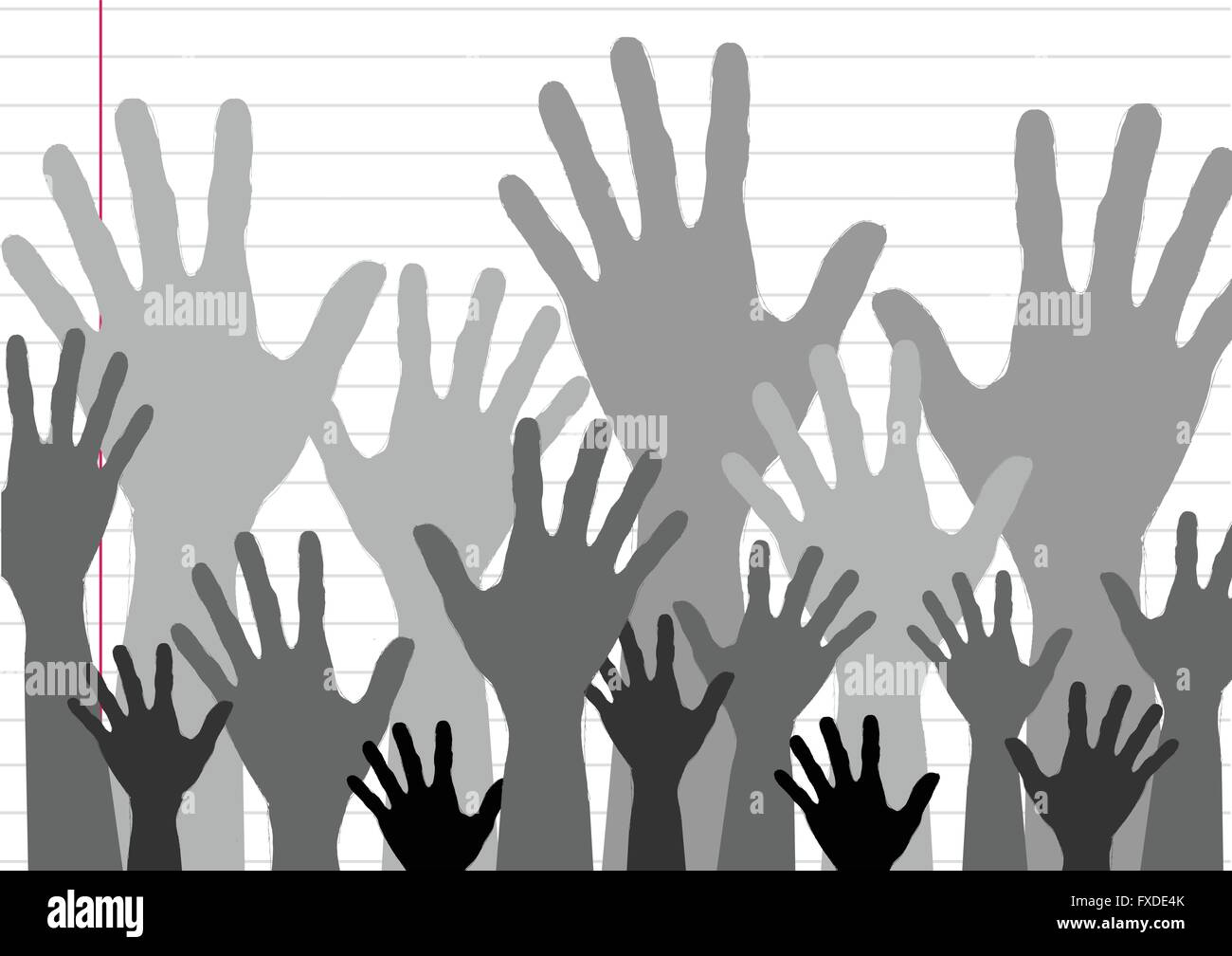 Background colorful silhouette hands design Stock Vector Image & Art ...