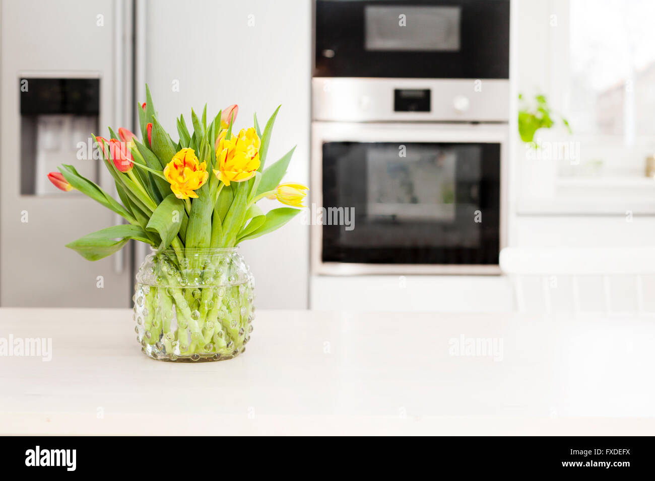 Kitchen vase flowers fridge hi-res stock photography and images - Alamy