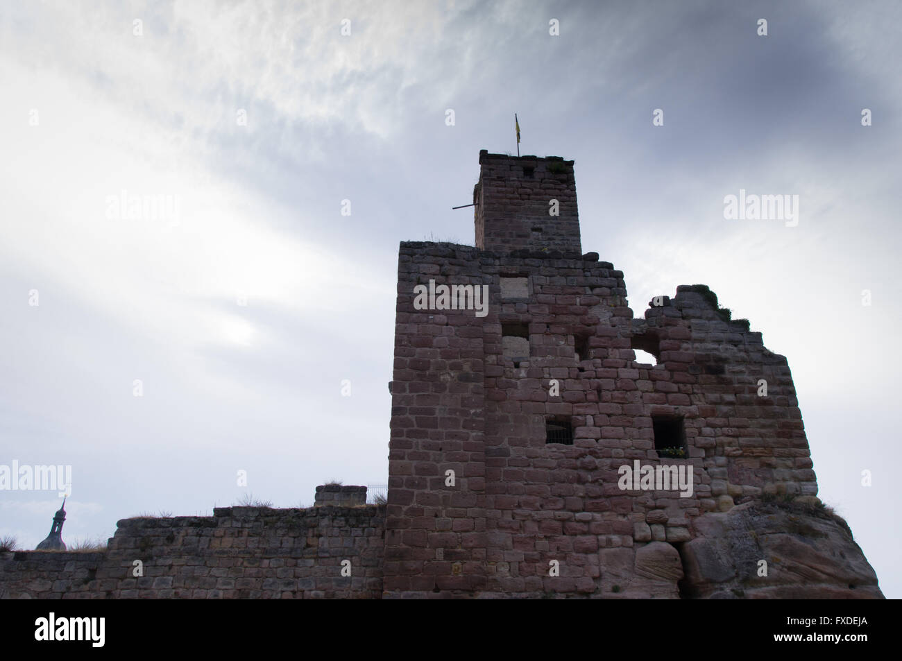 walls an the tower of Hilpoltstein castle Stock Photo - Alamy