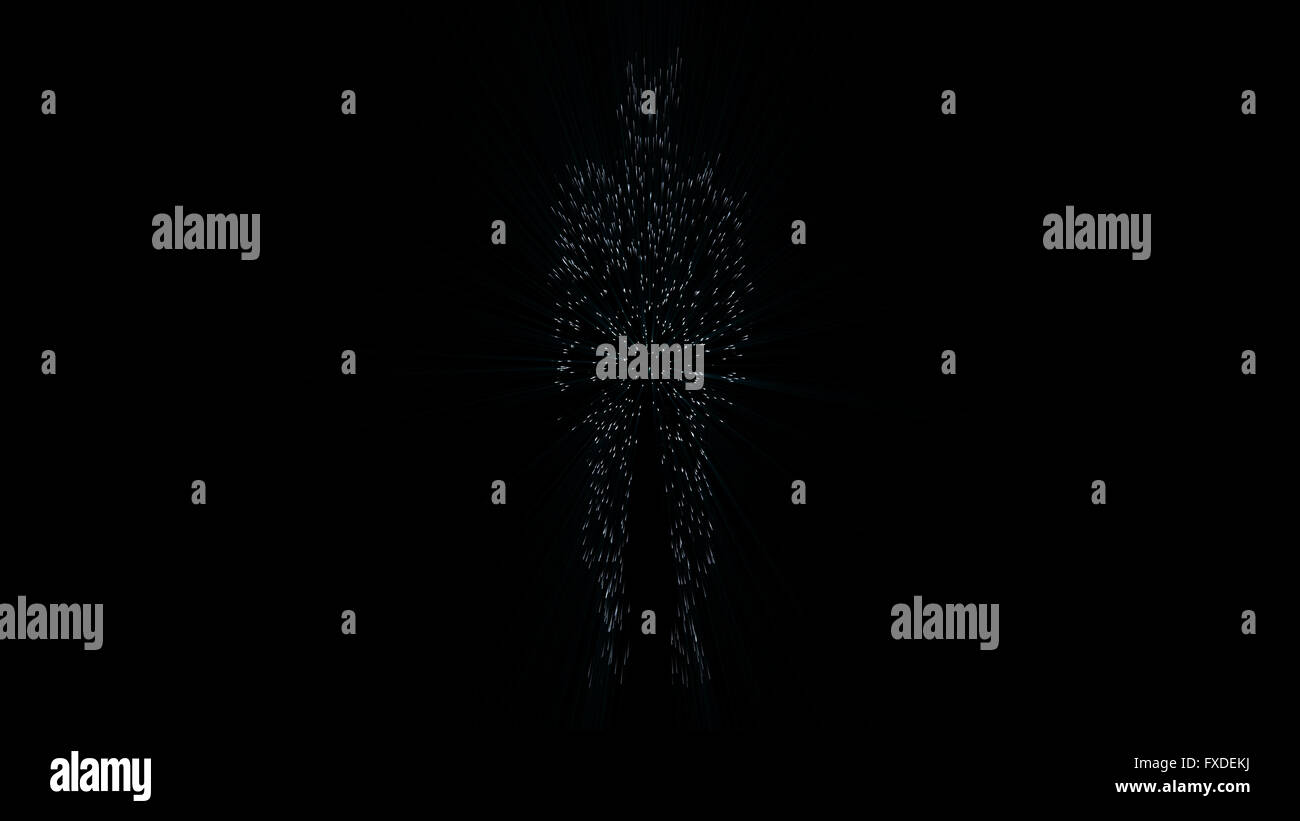 Silhouette human in hyperspace jump hi-res stock photography and images ...