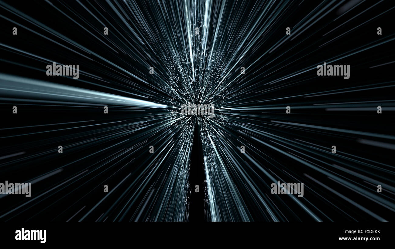 Silhouette human in hyperspace jump hi-res stock photography and images ...