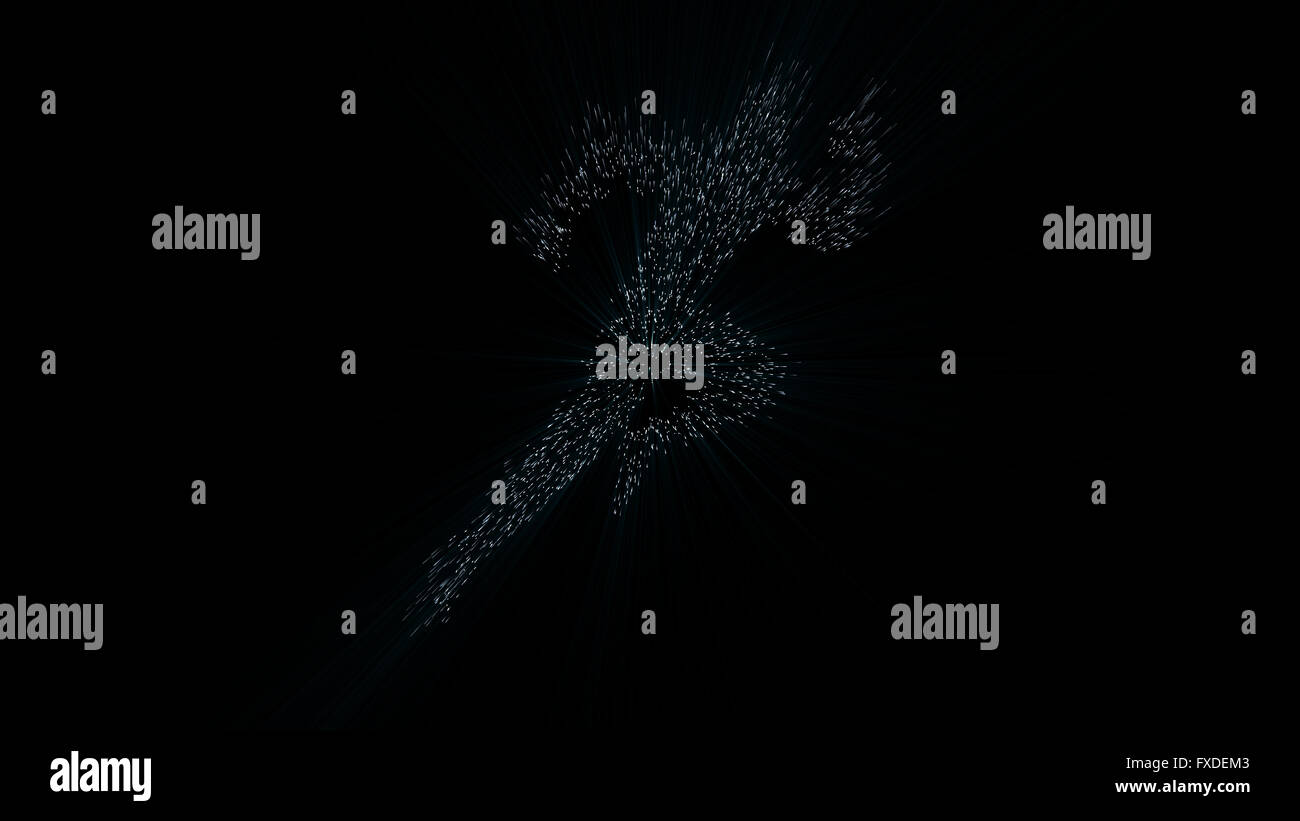 Silhouette human in hyperspace jump hi-res stock photography and images ...