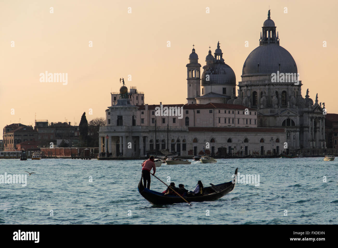 Magical sunset in Venice Stock Photo - Alamy