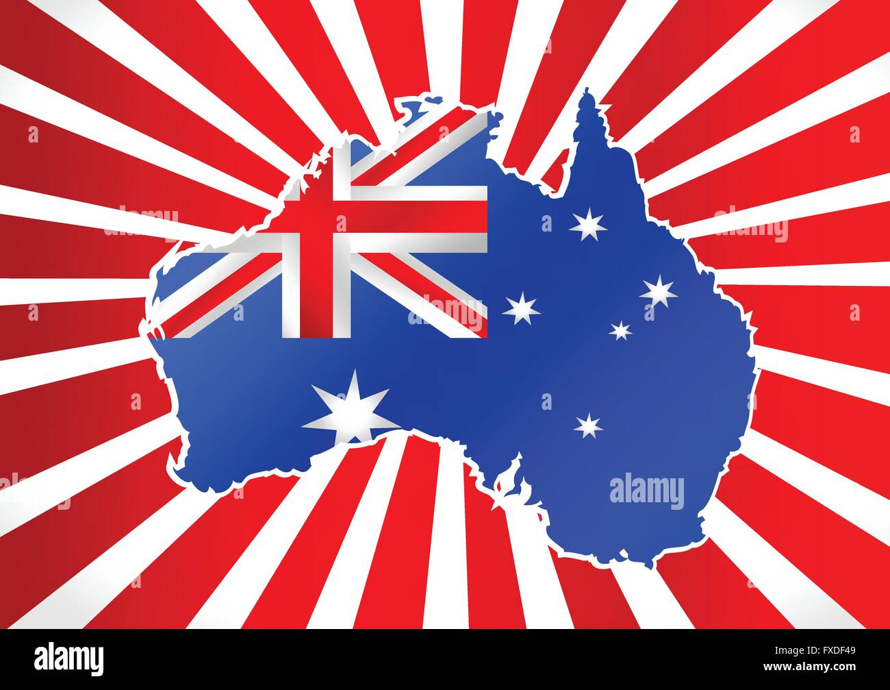 Map and flag of Australia idea design Stock Vector Image & Art - Alamy