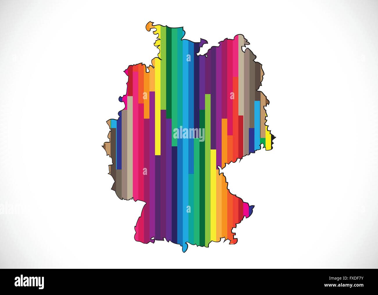 Map germany administrative divisions Stock Vector Images - Alamy