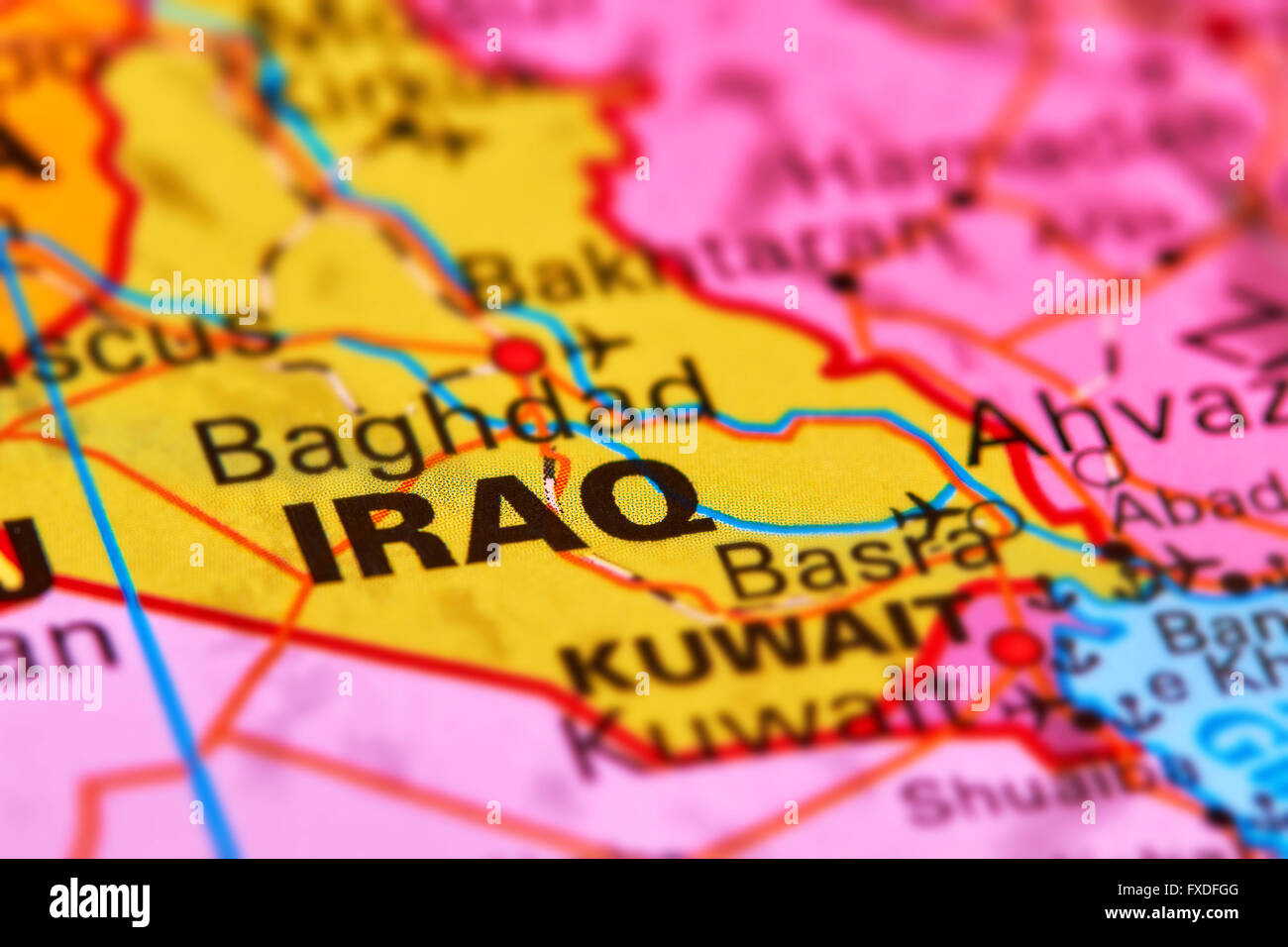 Iraq, Country in the Middle East on the World Map Stock Photo - Alamy