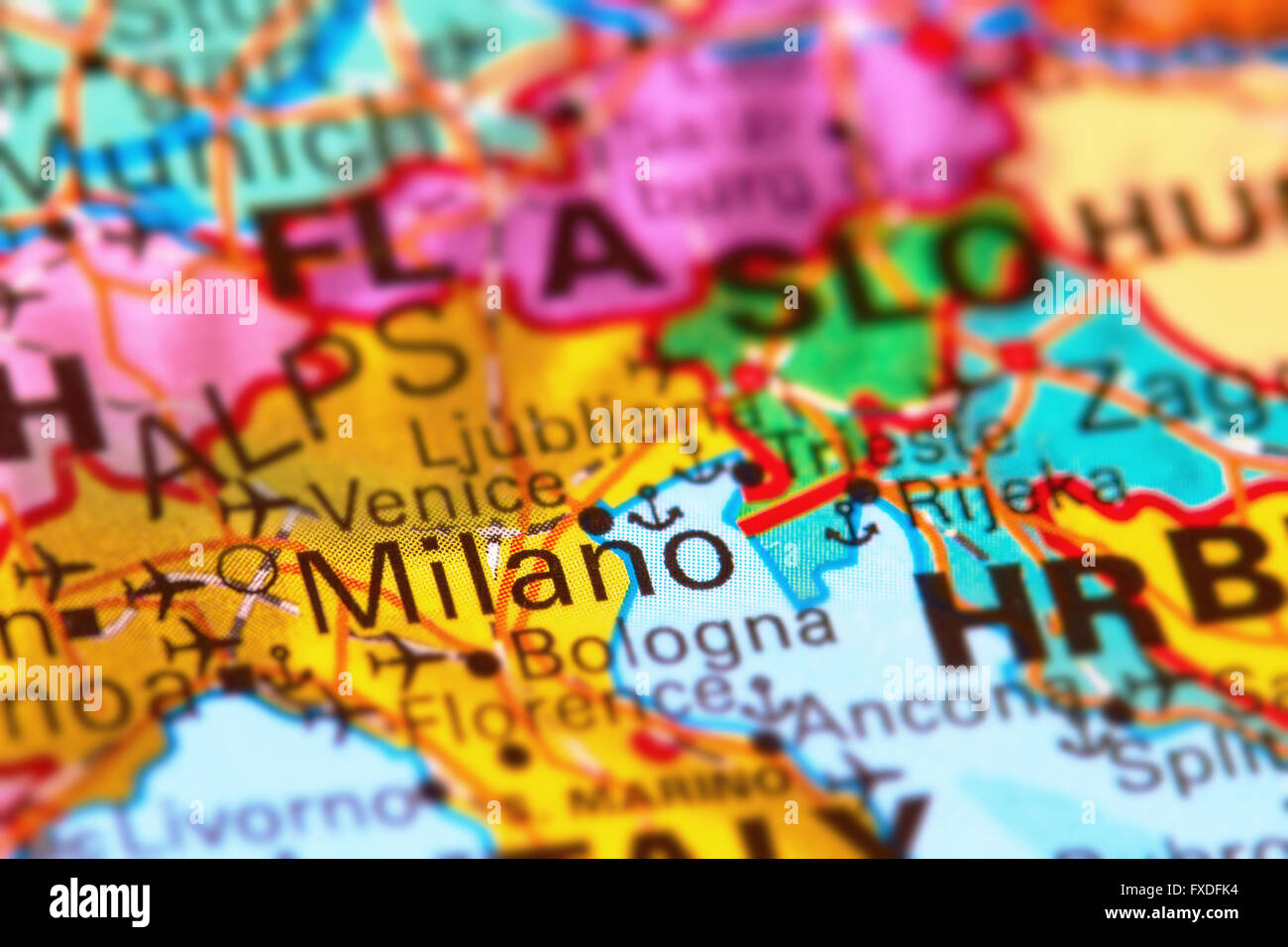 Map Milano High Resolution Stock Photography and Images - Alamy