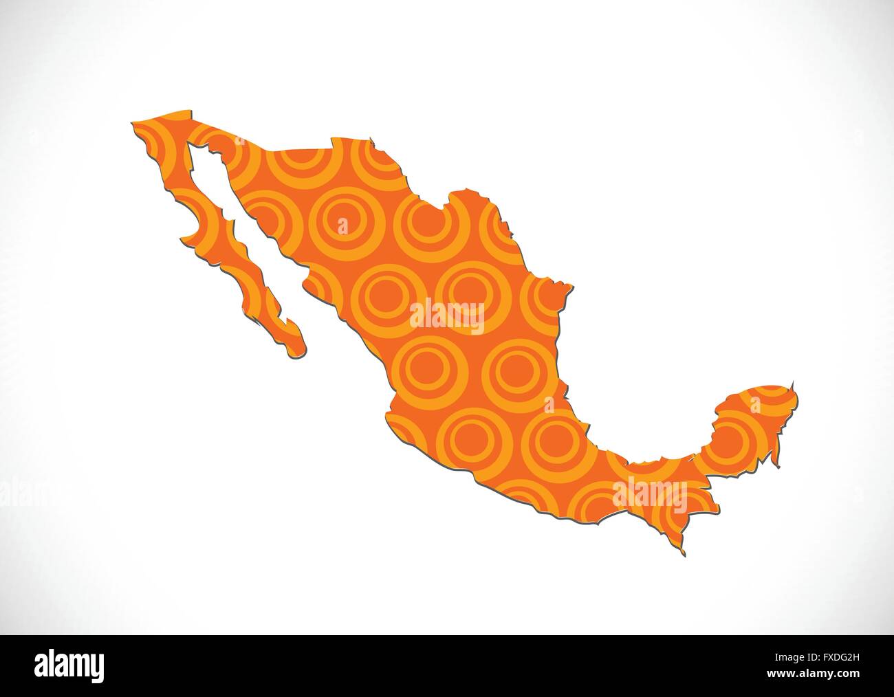 map of Mexico Decorative idea design Stock Vector Image & Art - Alamy