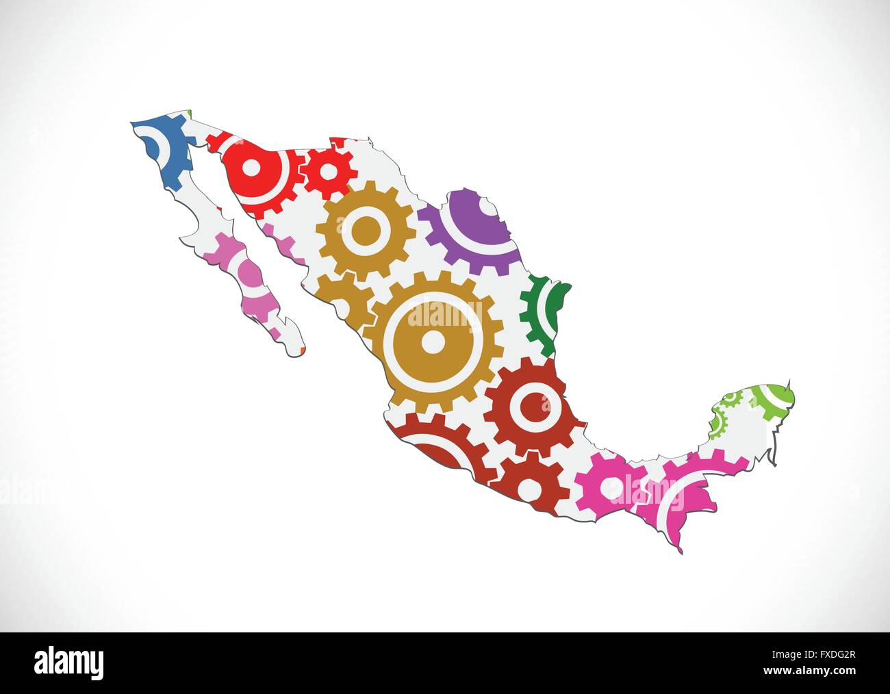 map of Mexico Decorative idea design Stock Vector Image & Art - Alamy