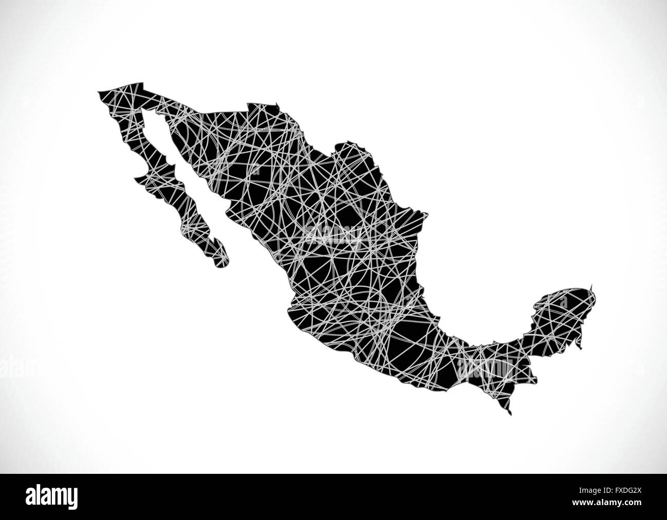 map of Mexico Decorative idea design Stock Vector Image & Art - Alamy