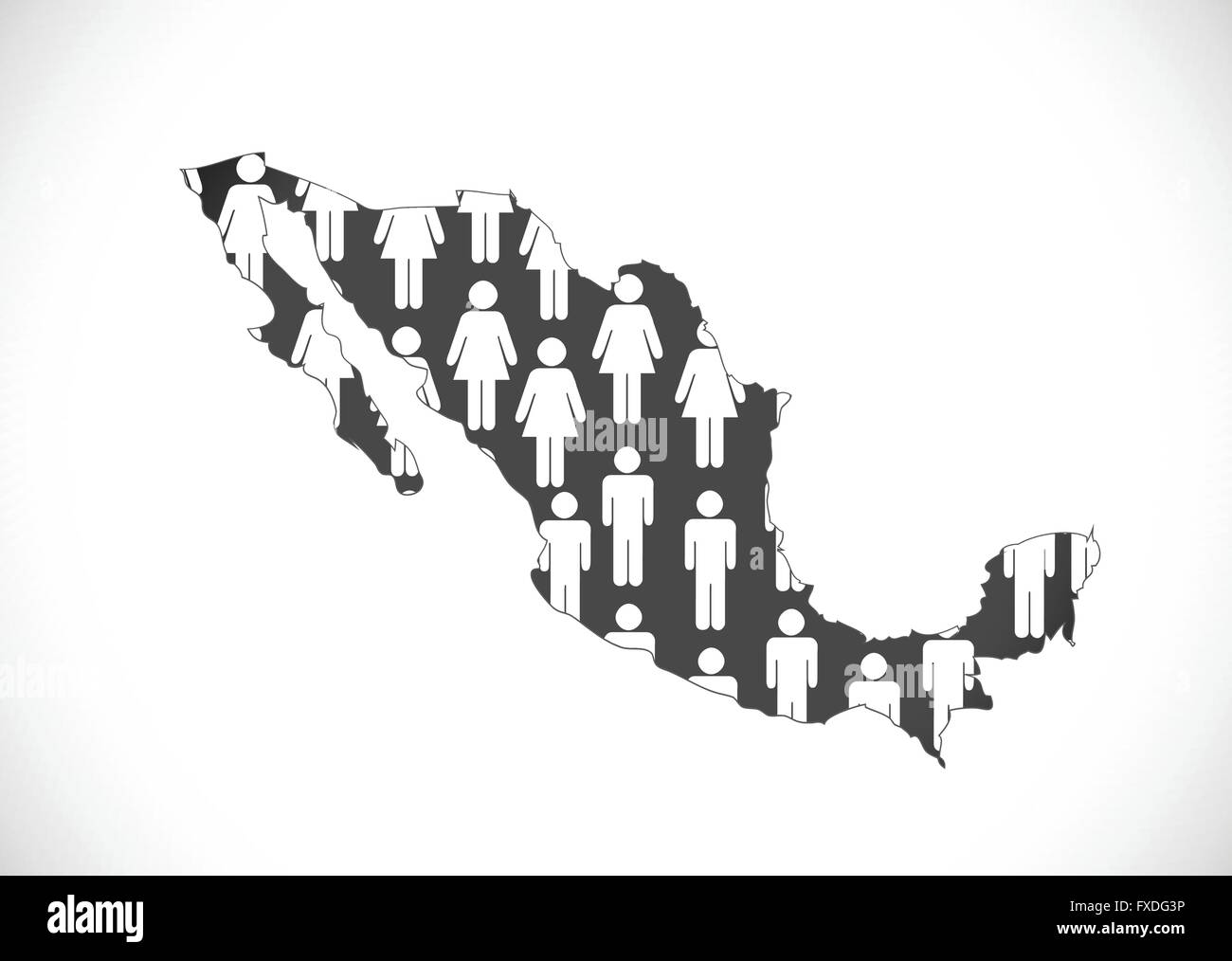 map of Mexico Decorative idea design Stock Vector Image & Art - Alamy