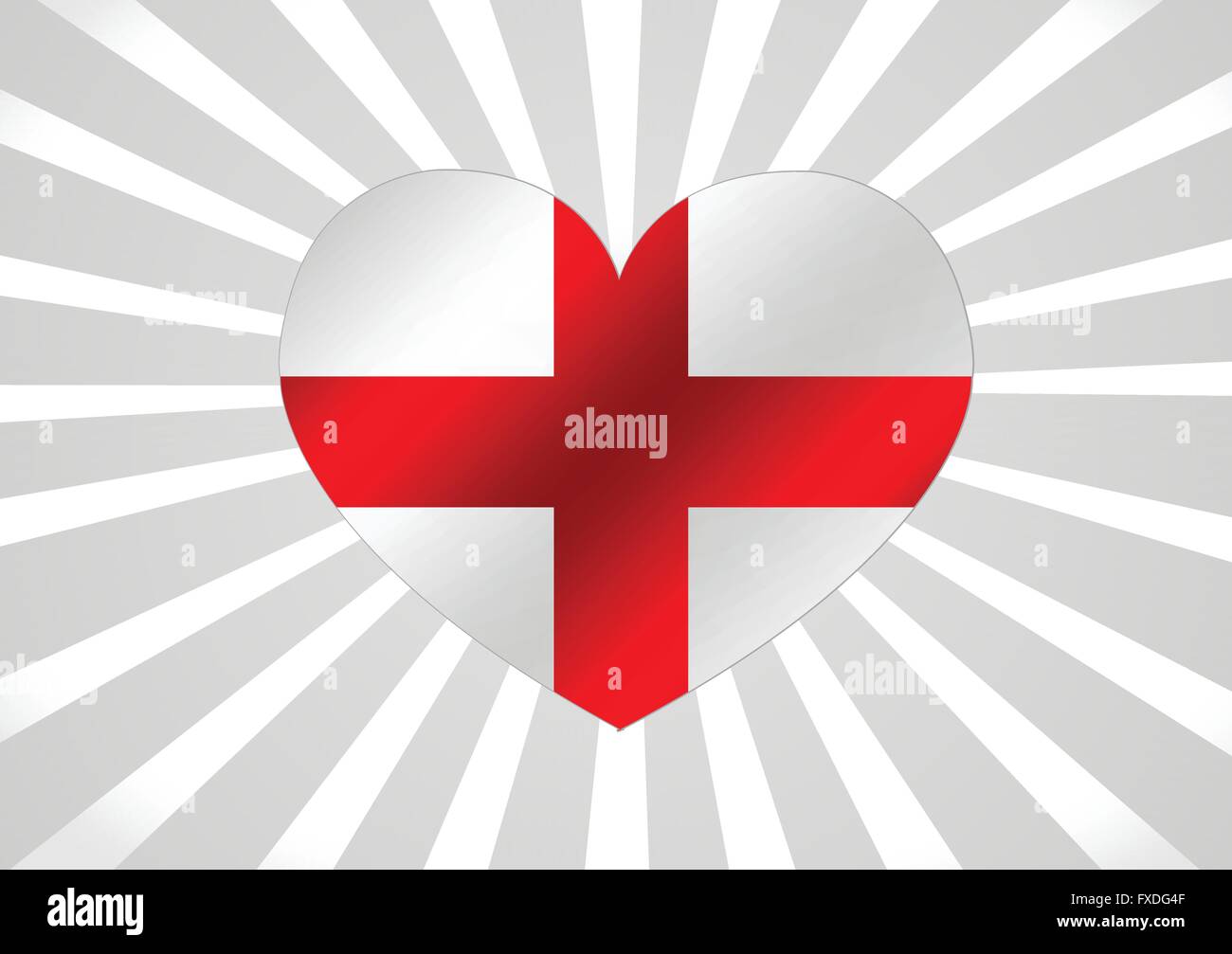 England Flag with heart Stock Vector Image & Art - Alamy