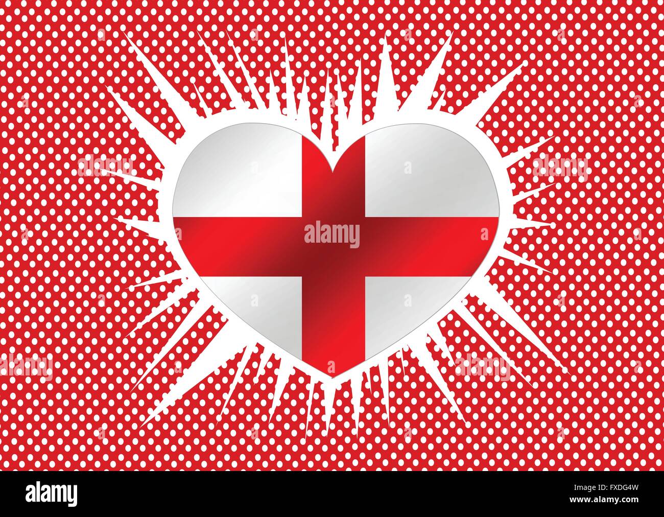 England Flag with heart Stock Vector Image & Art - Alamy