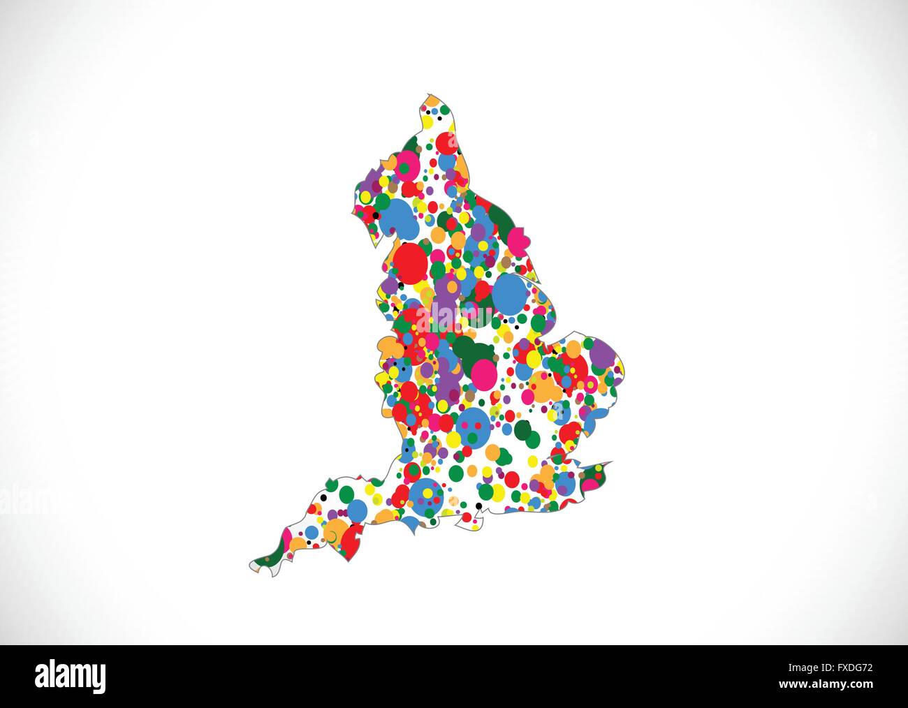 map of England Decorative idea design Stock Vector Image & Art - Alamy
