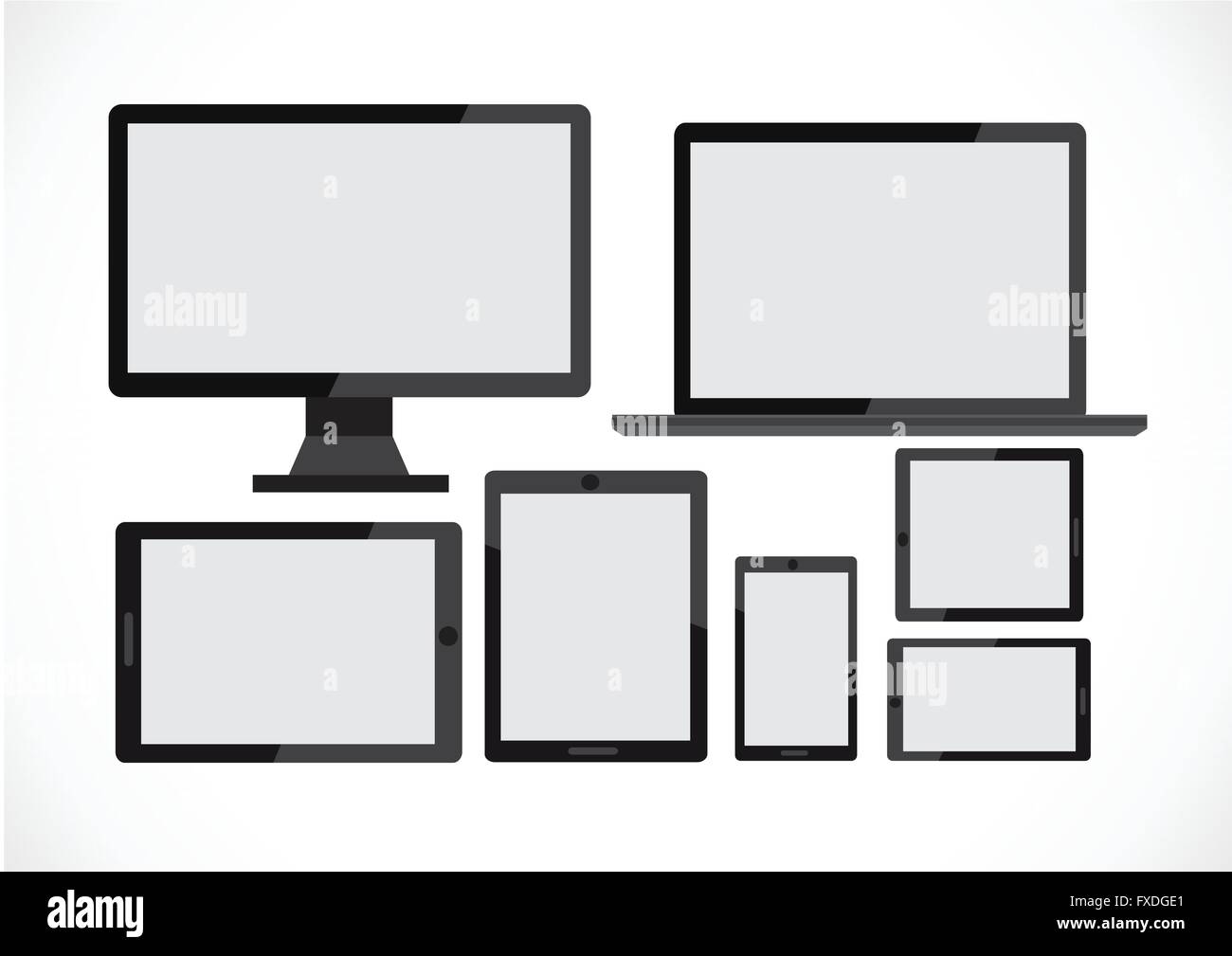 Responsive web design illustration Stock Vector Image & Art - Alamy