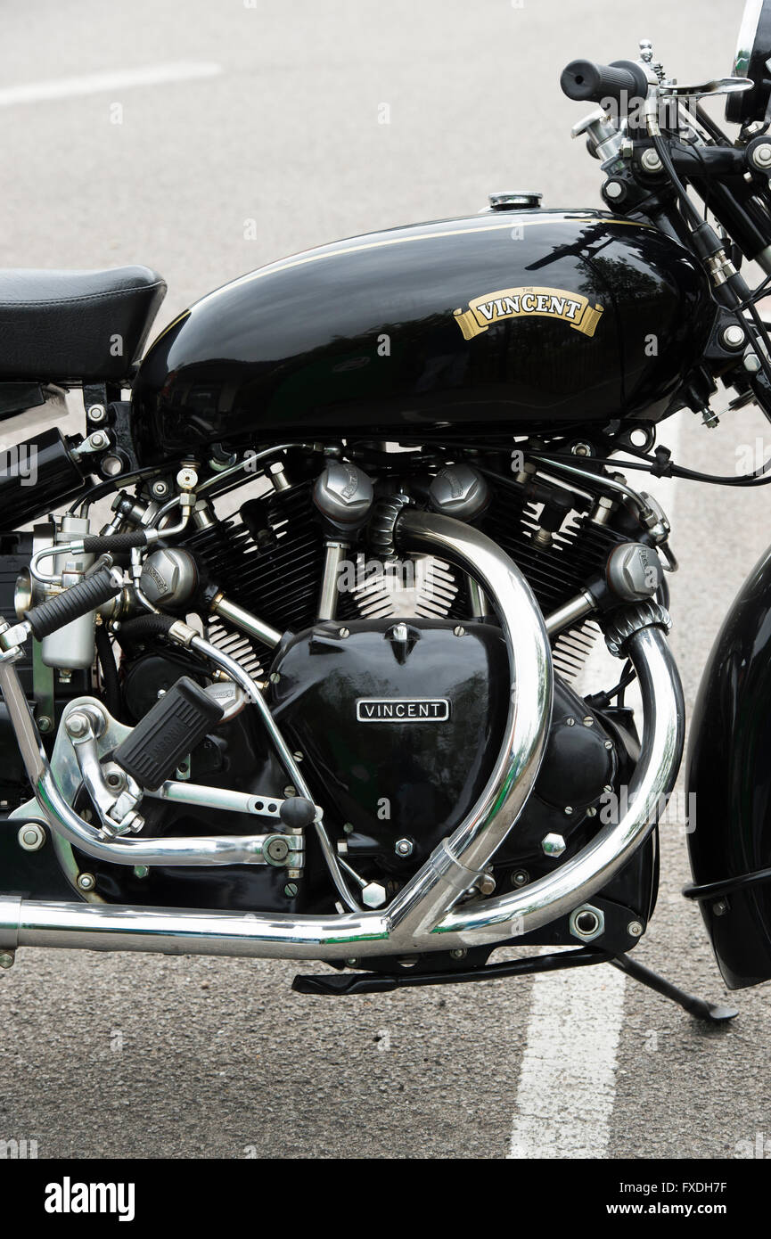 1955 Vintage Vincent Series C Black Shadow motorcycle. Classic british ...