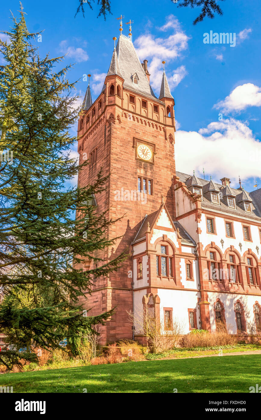 Weinheim, Town Hall, castle, germany Stock Photo - Alamy