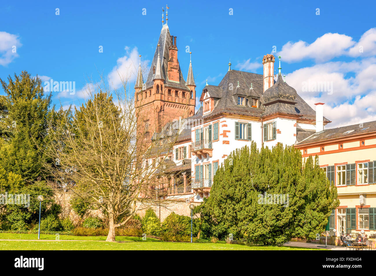 Weinheim, Town hall, castle, architecture Stock Photo - Alamy