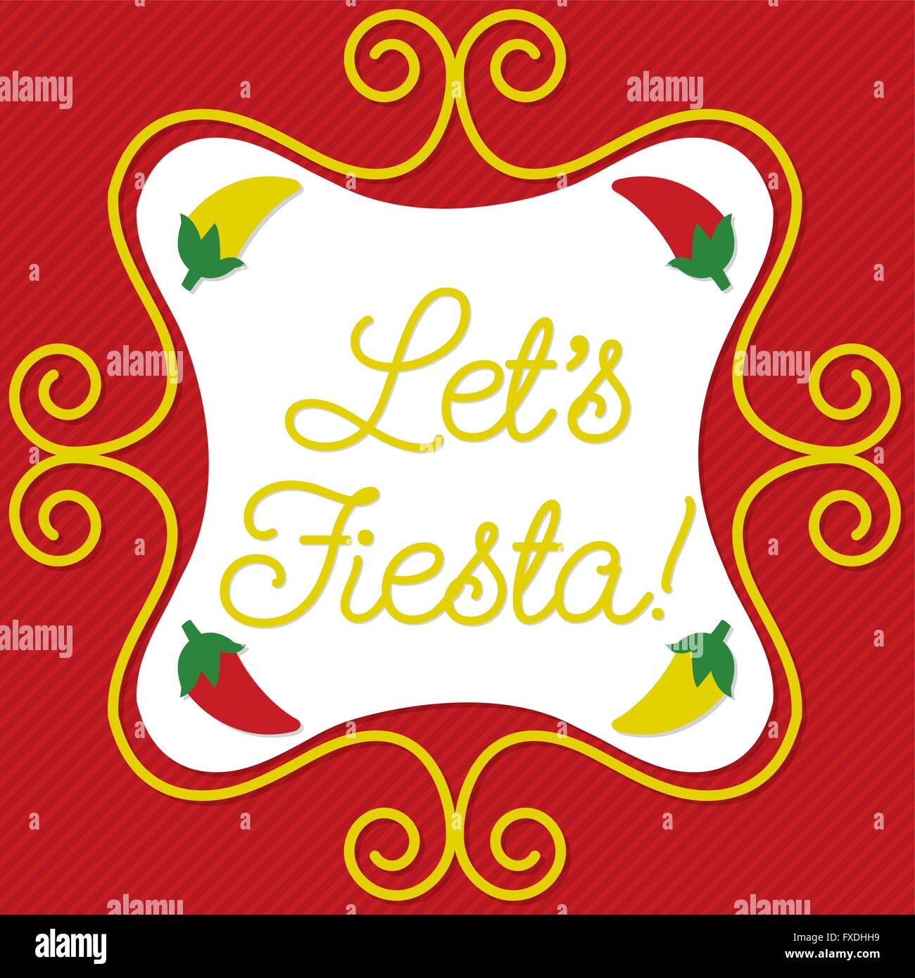 Curly sign Mexican card in vector format Stock Vector Image & Art - Alamy