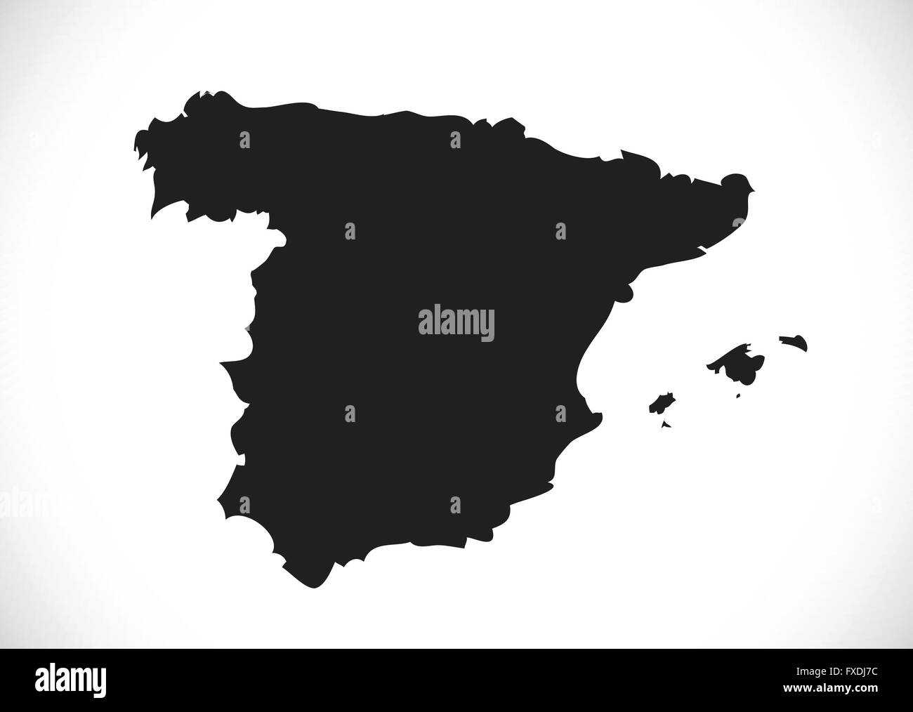 Map of Spain idea design Stock Vector Image & Art - Alamy
