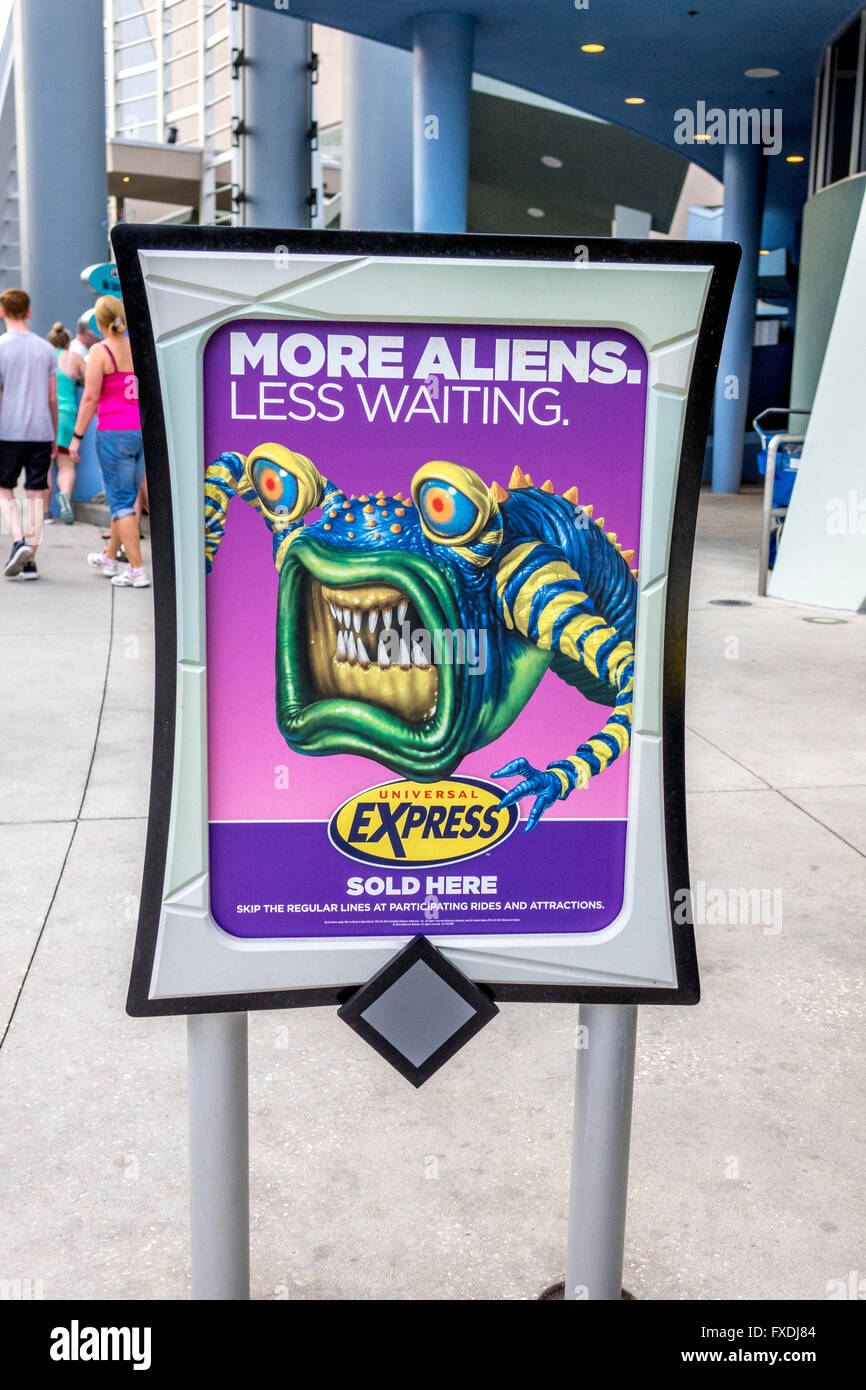 Advertising Poster To Buy An Express Pass At Universal Studios Orlando ...