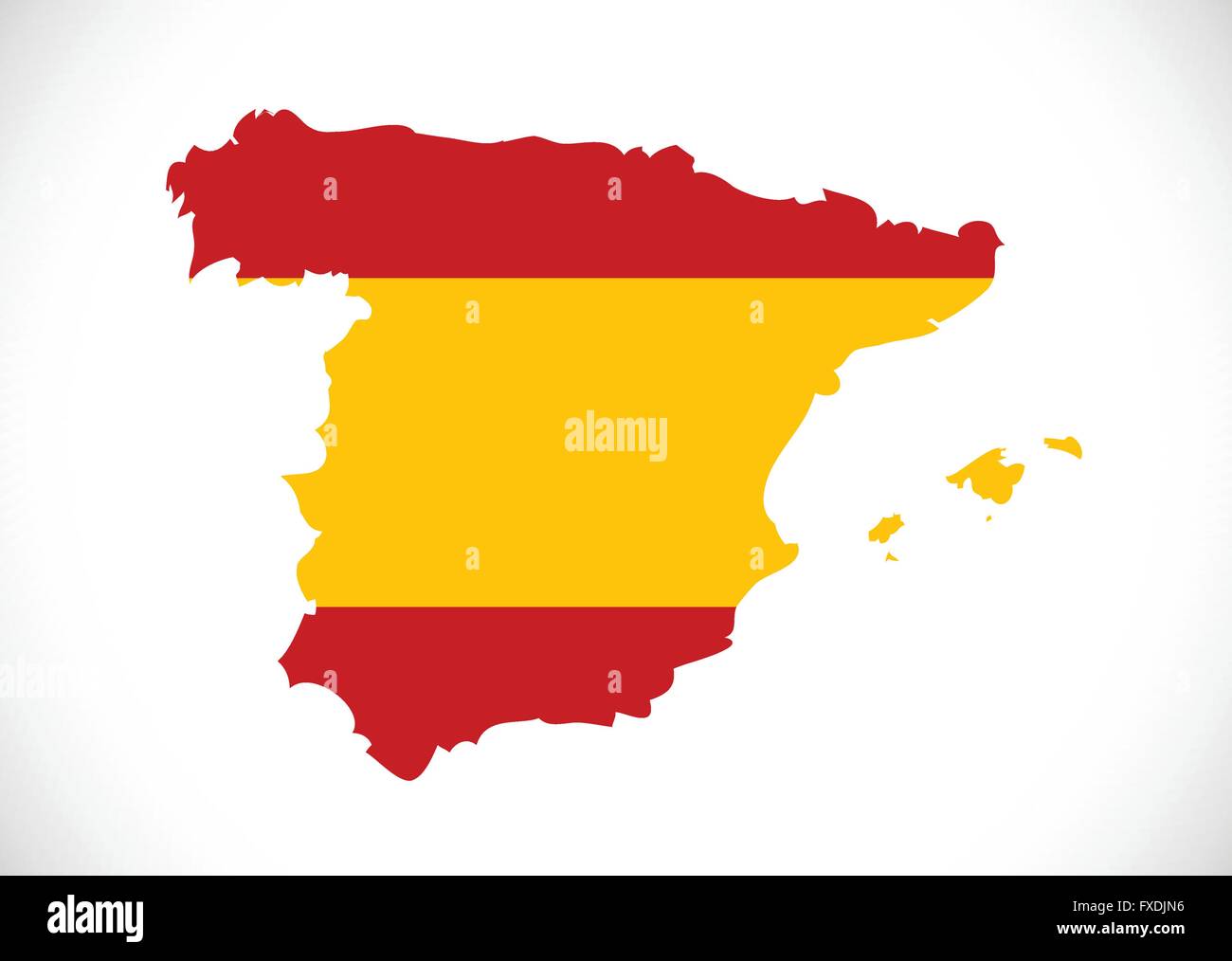 Spain Country Shape Spain Outline Map National Borders Country Shape